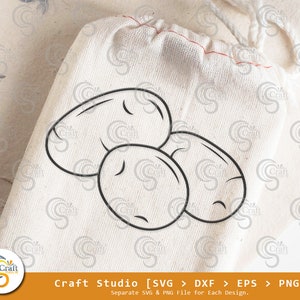 Potato SVG, Potato Silhouette, Food Items Svg, Vegetables Svg, Potato ...