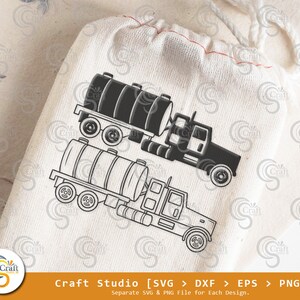 Septic Truck SVG, Septic Truck Silhouette, Truck Svg, Septic Pumper ...