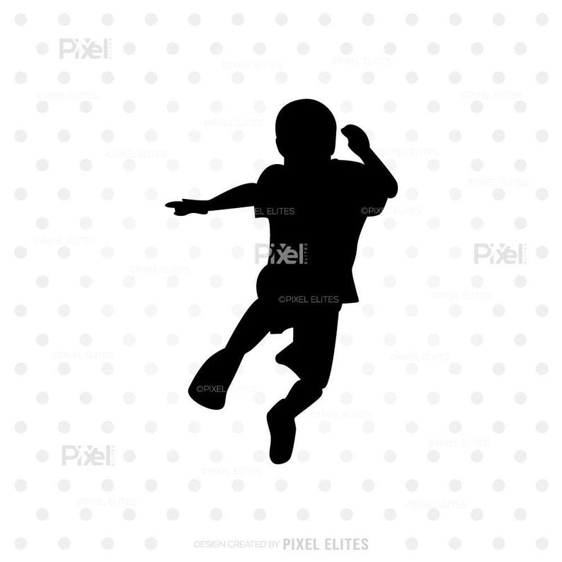 Kids Playing SVG Silhouette Bundle, Kids Playing SVG Cut File, Children ...