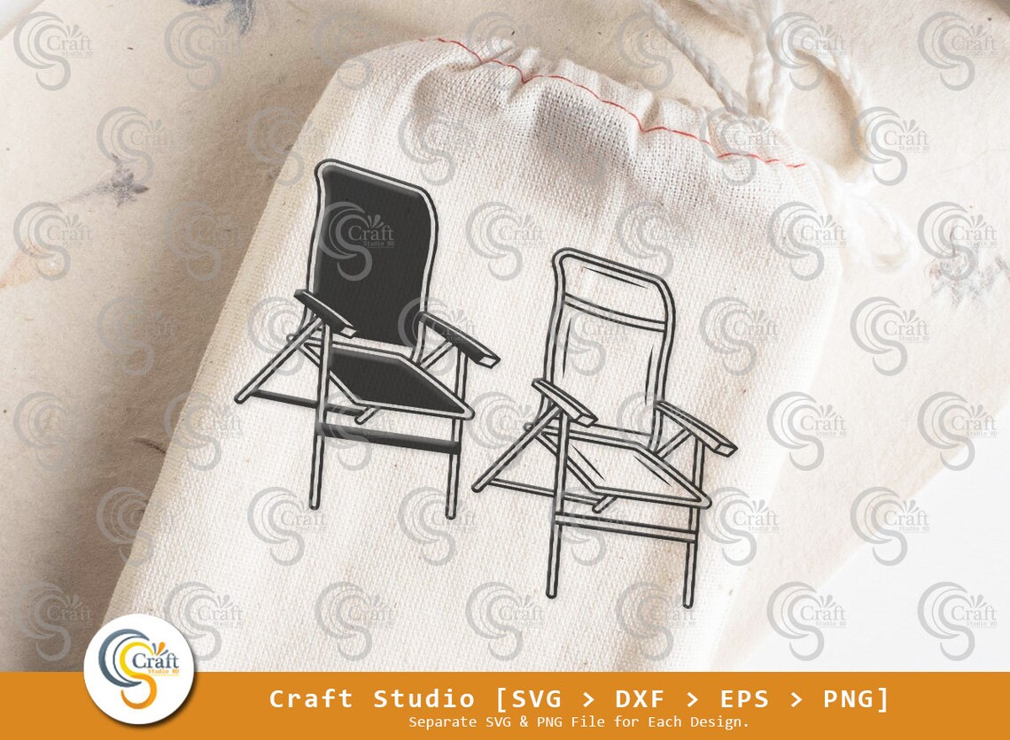 Camping Chair Silhouette Chair Svg Beach Chair Svg Camping - Etsy