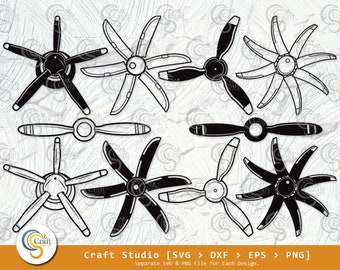 Airplane Propellers Vector Airplane Propeller Svg Aviation - Etsy