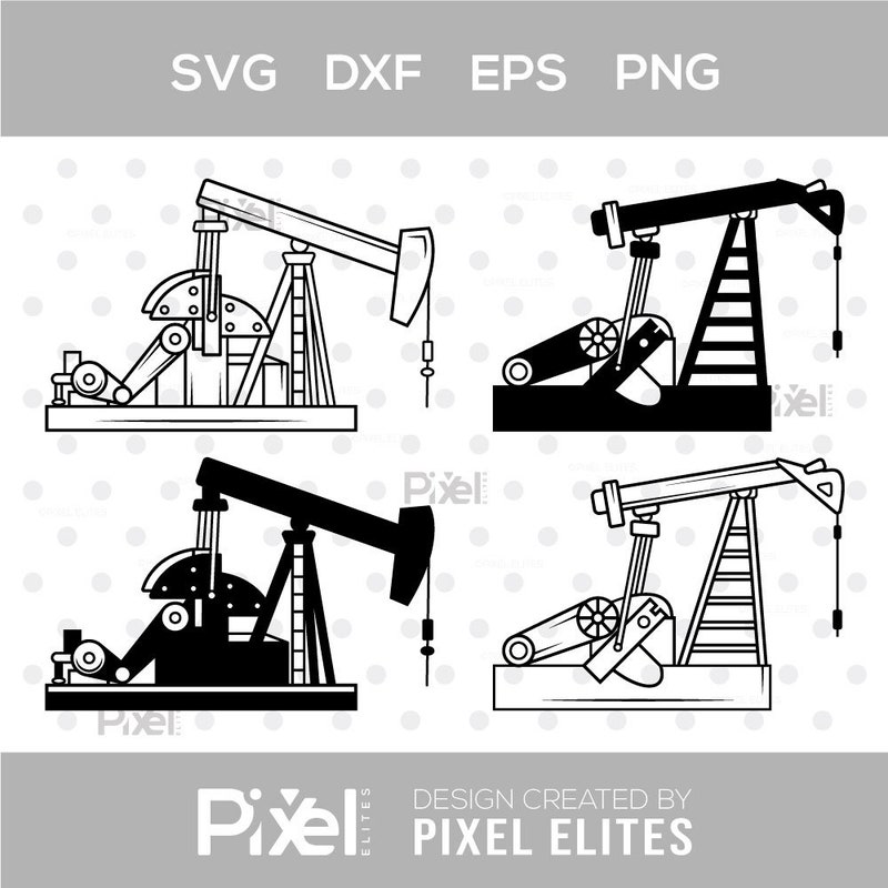 Oil Derrick Svg - Etsy