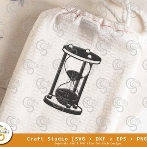 Hourglass Silhouette, Hourglass Clock Svg, Hourglass Time Svg, Sand ...