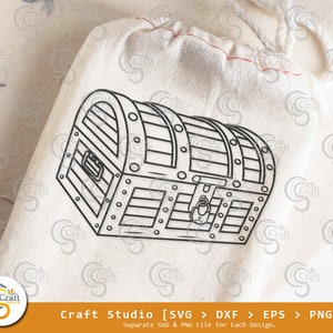 Treasure Chest SVG, Treasure Silhouette, Pirate Treasure Svg, Treasure ...