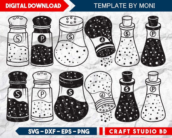 Salt and Pepper Silhouette Salt and Pepper SVG Salt Svg - Etsy