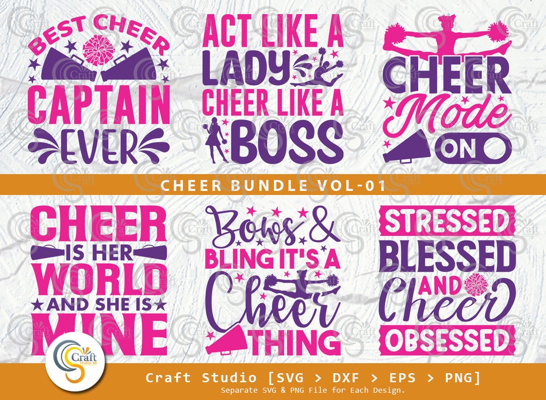 Cheer SVG Bundle Cheerleading Svg Cheer Svg Cheer Life Svg - Etsy