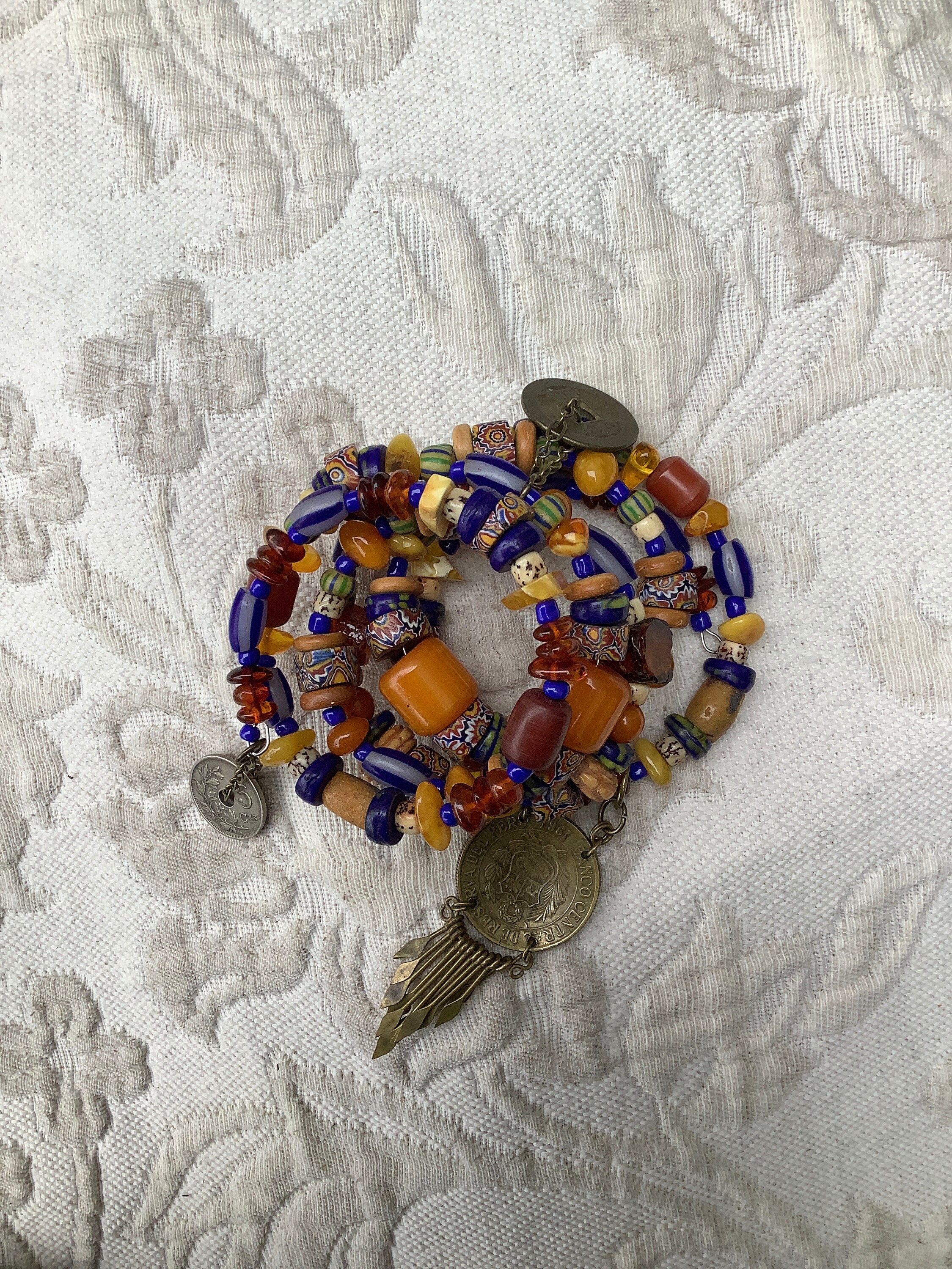 Bohemian Gypsy 5 Wrap Bangles Bracelet Hippie Boho Arm - Etsy Nederland