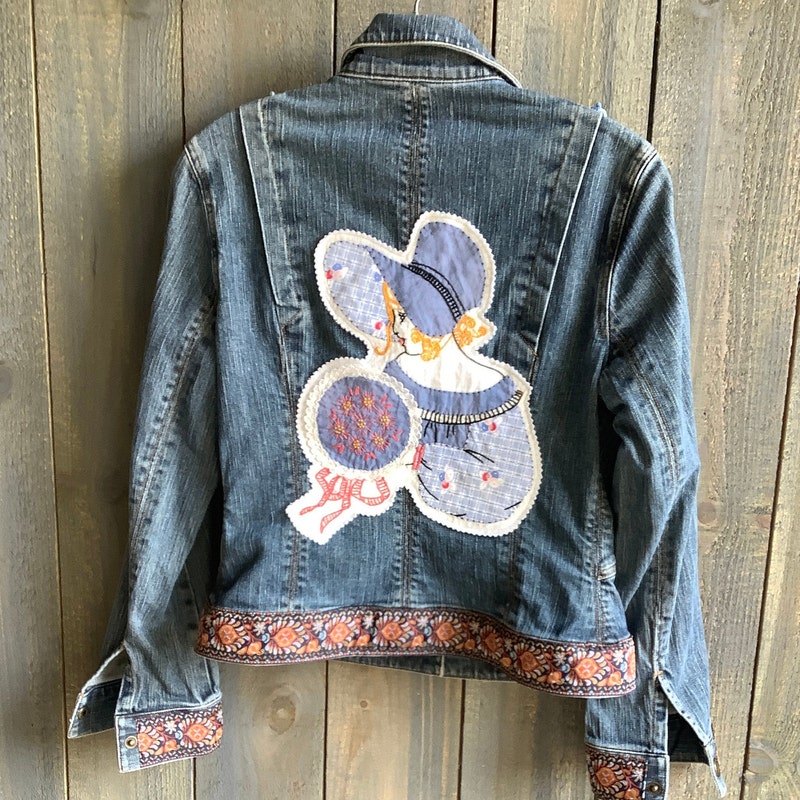 Blue Jean Applique - Etsy