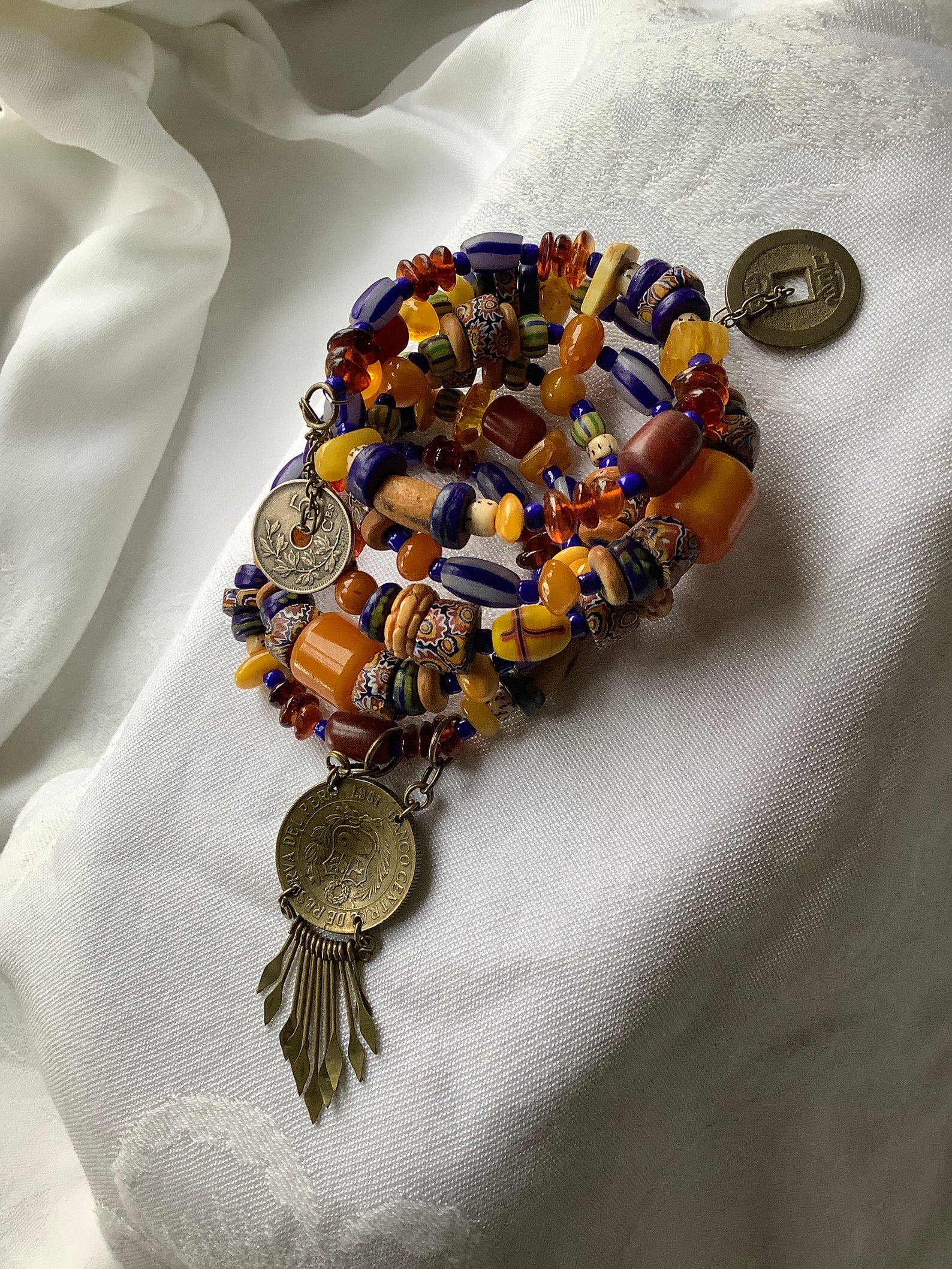 Bohemian Gypsy 5 Wrap Bangles Bracelet Hippie Boho Arm - Etsy