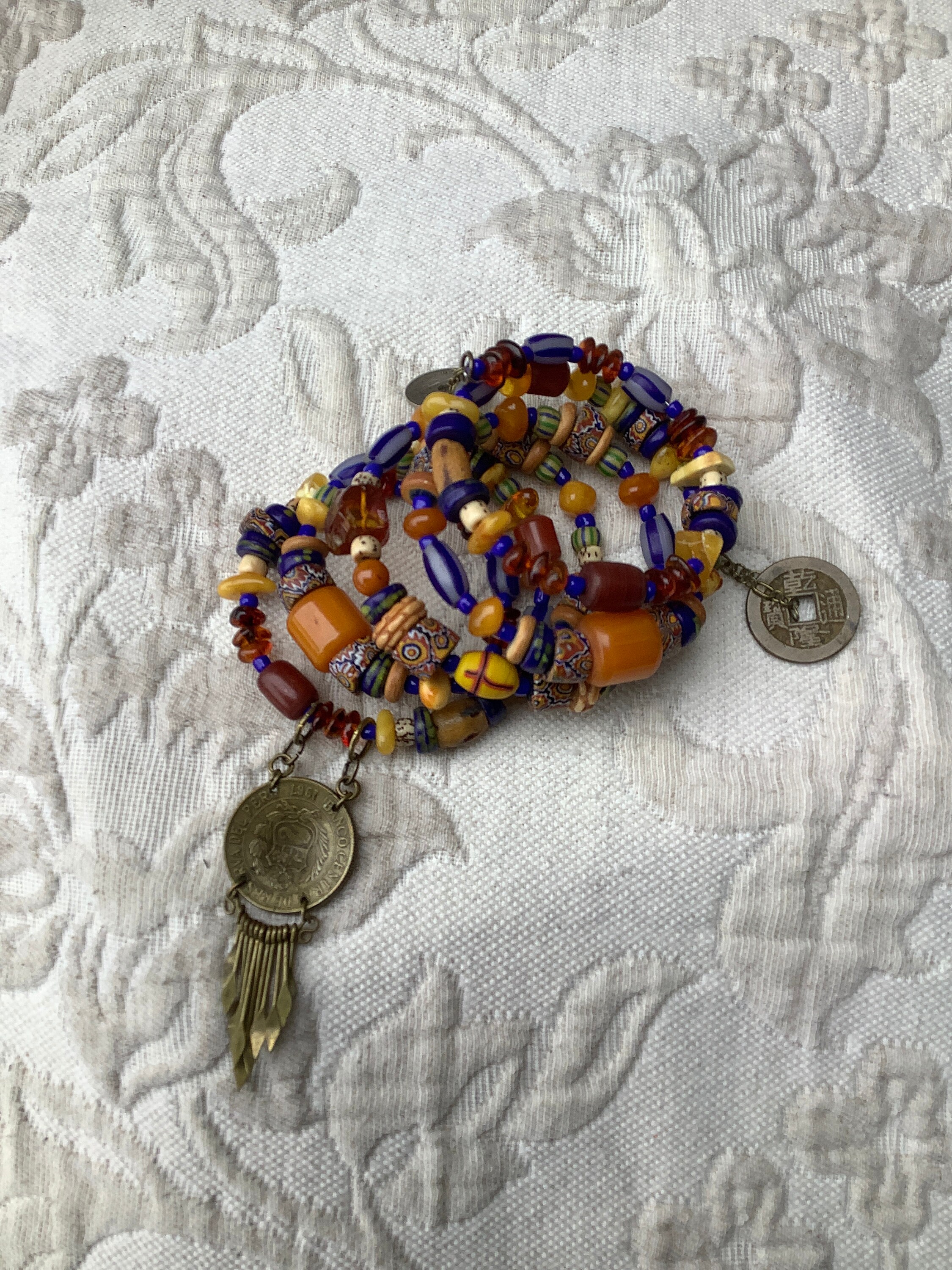 Bohemian Gypsy 5 Wrap Bangles Bracelet Hippie Boho Arm - Etsy