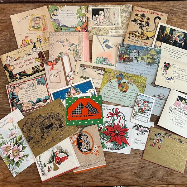 Vintage Greeting Cards - Etsy