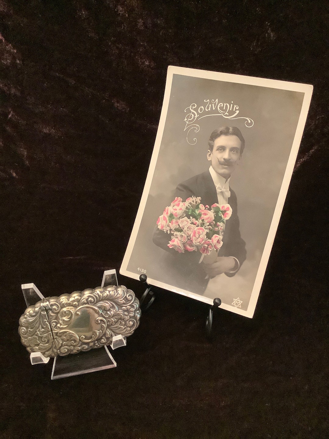 Victorian Match Safe, G. Silver, Ca. 1890's, Antique Repousse Matchbox ...