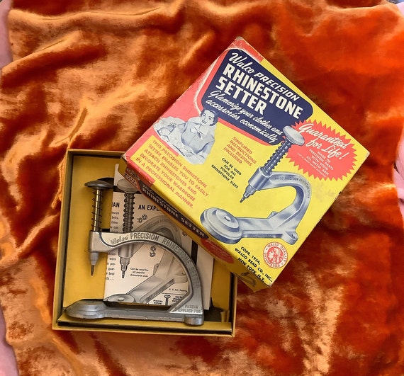 Rhinestone Setting Tool Vintage 1954 Original Box | Etsy