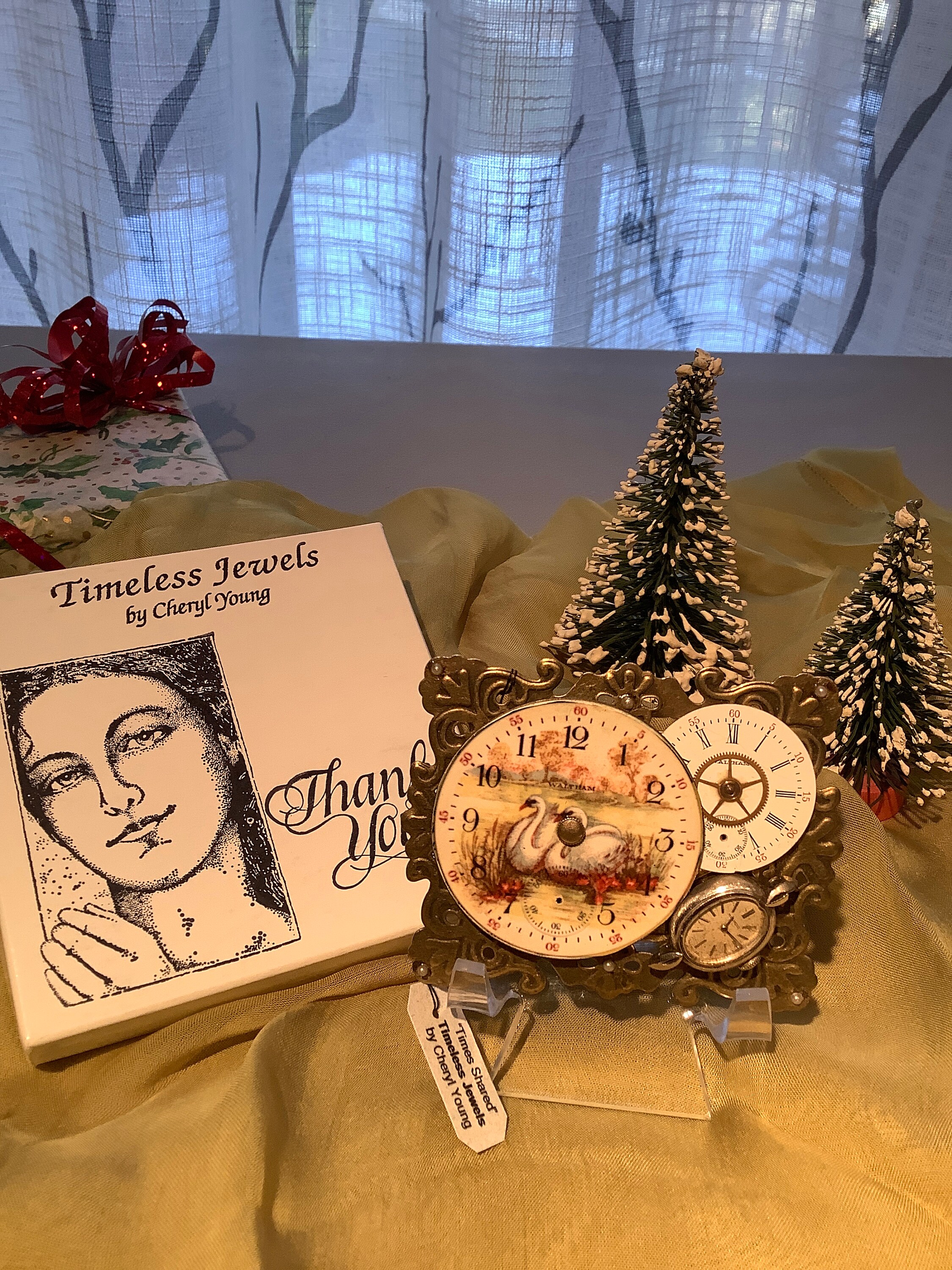 Timeless Watch Pin Watch Pin times Shared Swans - Etsy