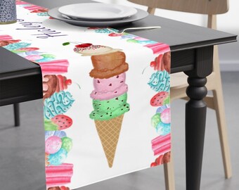 Ice Cream Table Runner - Etsy