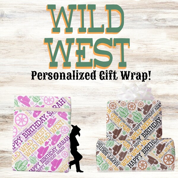 Western Wrapping Paper - Etsy