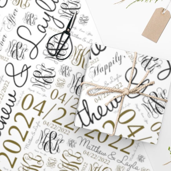 Wedding Wrapping Paper - Etsy