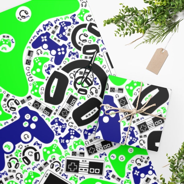 Gamer Wrapping Paper - Etsy