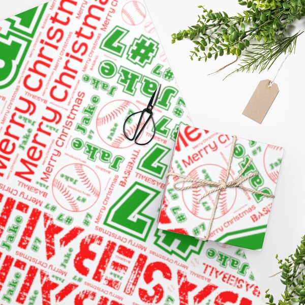 Baseball Wrapping Paper - Etsy