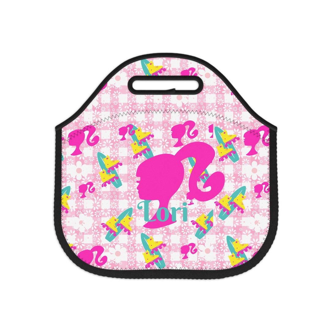 Personalized Pink Doll Lunch Box Malibu Dream House Back to School 80's ...