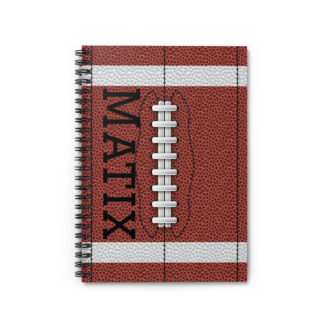 Back to School Personalized Notebook Football, School Supply - Etsy