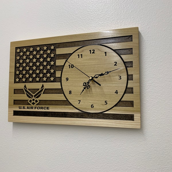 Wooden Flag Clock - Etsy