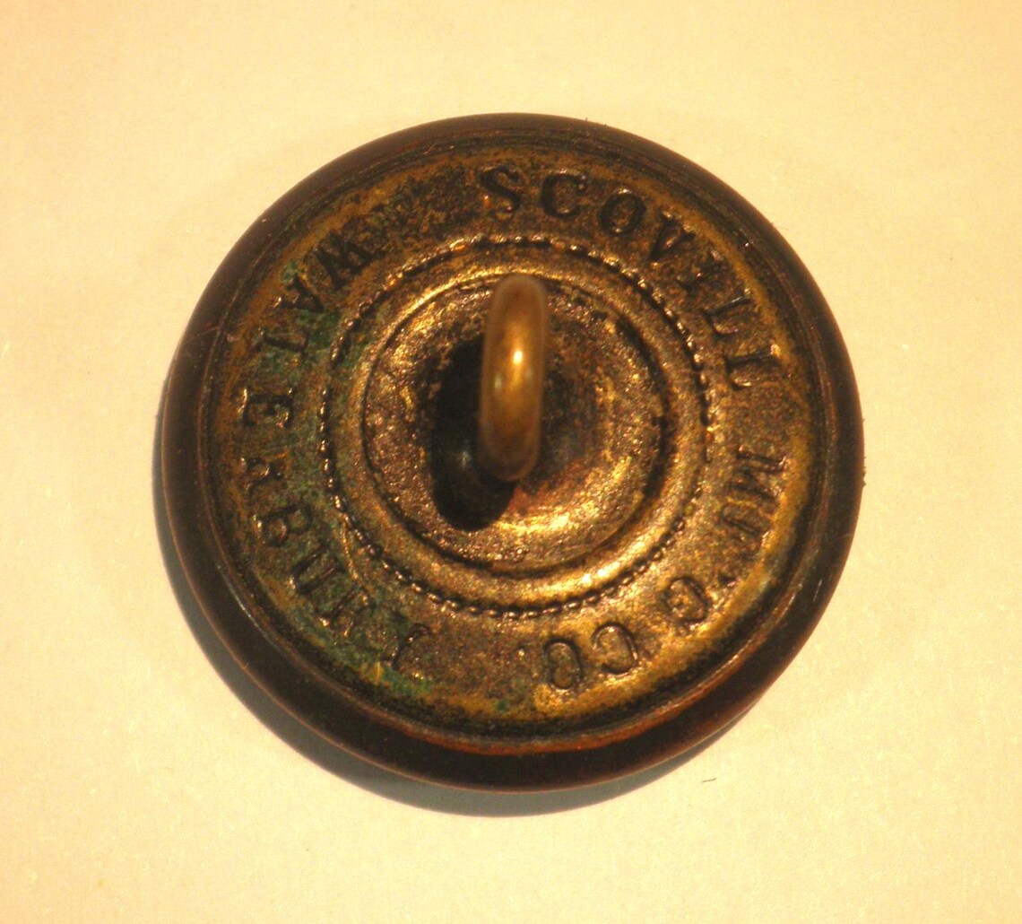 Antique WWI US Military Uniform Buttons Scovill Mfg Co. Waterbury ...