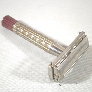 Gillette Red Flare Tip C4 1957 Super Speed - Vintage Safety Razor - Etsy