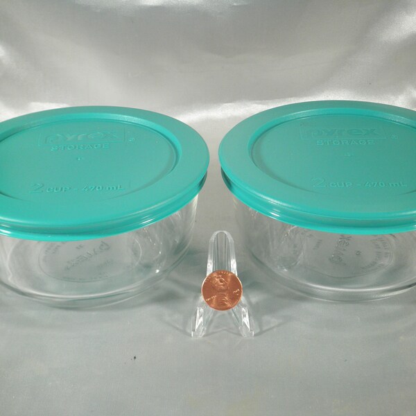 2 Cup Glass Storage Container - Etsy