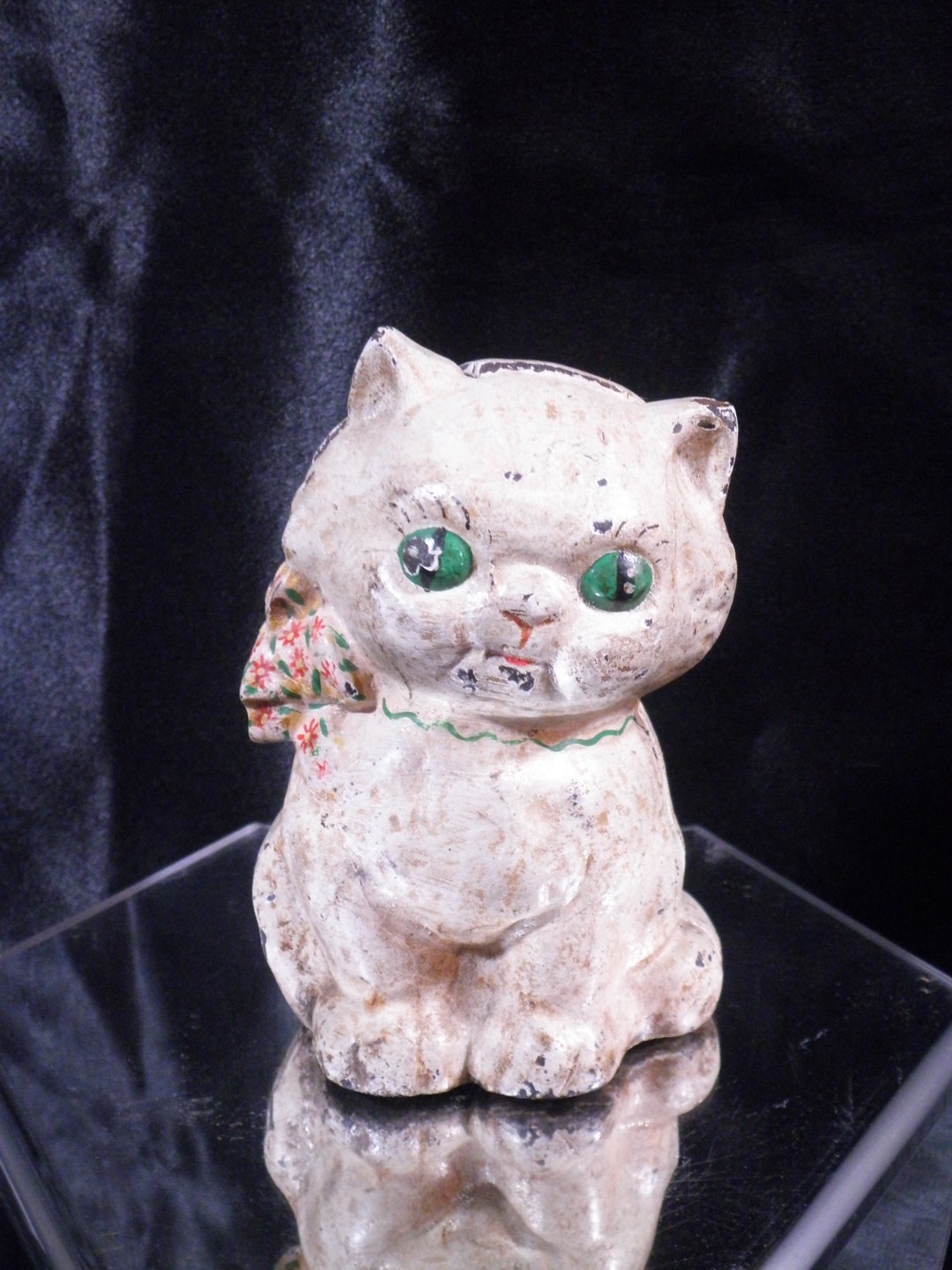 1930's Hubley Cast Iron White Cat Bank - Etsy