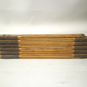 Vintage Lufkin Folding Extension Rule Wooden Measuring Ruler - Etsy