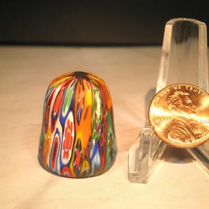 Antique Murano Millefiori Satin Glass Thimble - Rare - Etsy