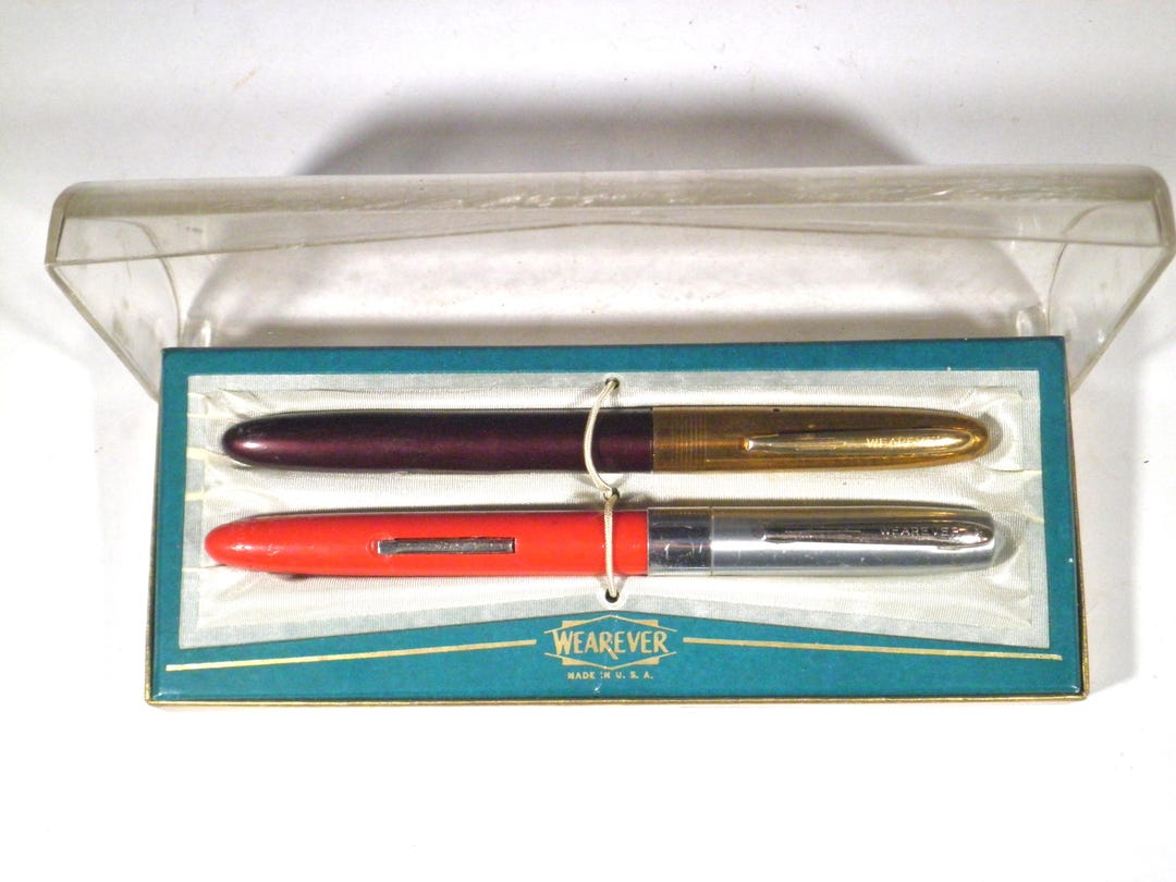 Vintage Wearever Fountain Pen - Lot of 2 - Comes With Case - Etsy