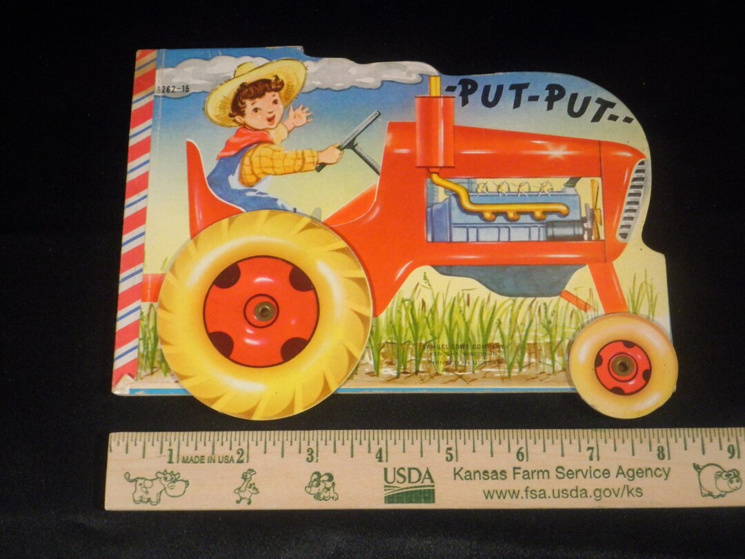 Children's Wheel Toy Books - Put, Put Tractor - Samuel Lowe Company - Etsy