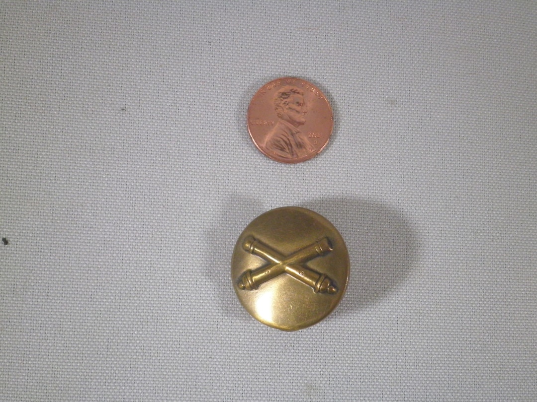 Vintage U.S .military Artillery Lapel Brass Pin - Etsy