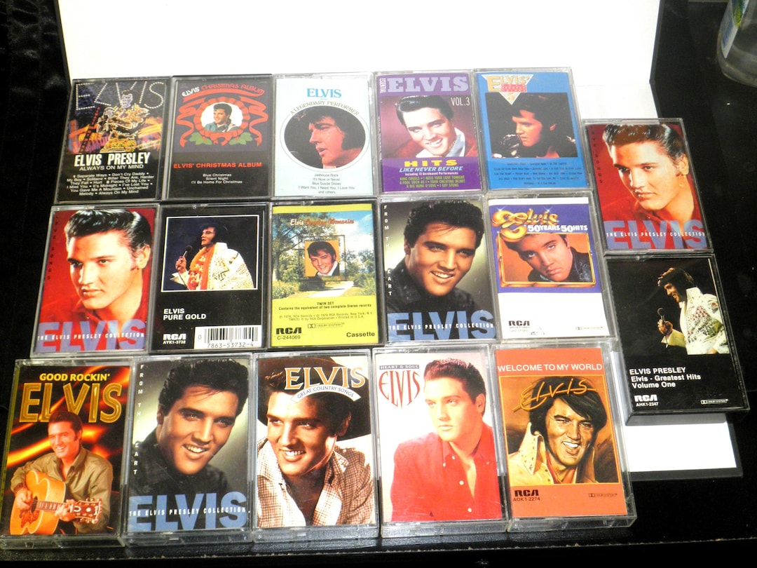 Vintage Elvis Presley Cassette Tapes Lot of 17 - Etsy