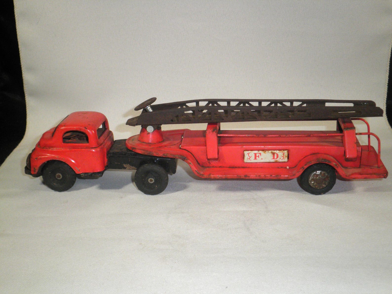 Vintage Tin Metal Fire Truck - Japan Mid-century - Etsy