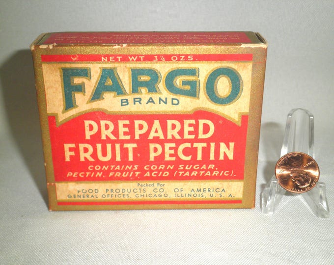 Vintage Fargo Brand Box Fruit Pectin 1950's Unopened - Chicago, IL. - Etsy