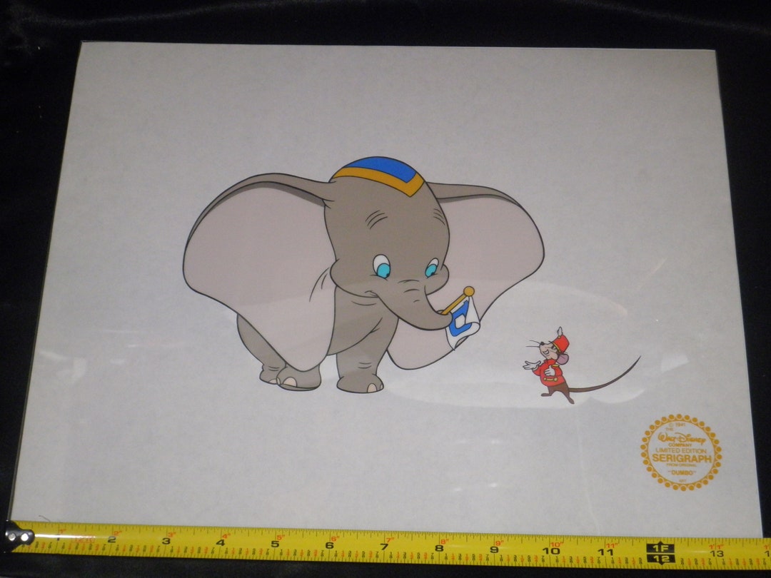 Walt Disney 1941 dumbo Limited Edition Animation Serigraph Cel - Etsy