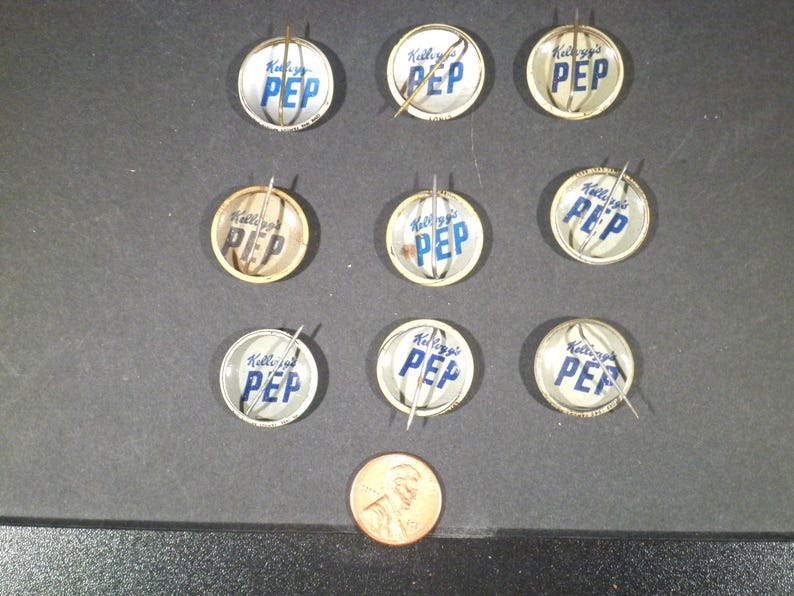 Kellogg's Cereal Pep Pinback Button, 1940'S - Selection Group - Etsy