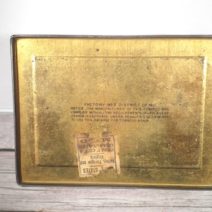 Antique Three States Tobacco Mixture Tin Empty - Harry Weissinger ...