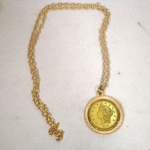 Bicentennial 1776 Twenty D Gold-tone Coin Medallion Pendant Necklace - Etsy