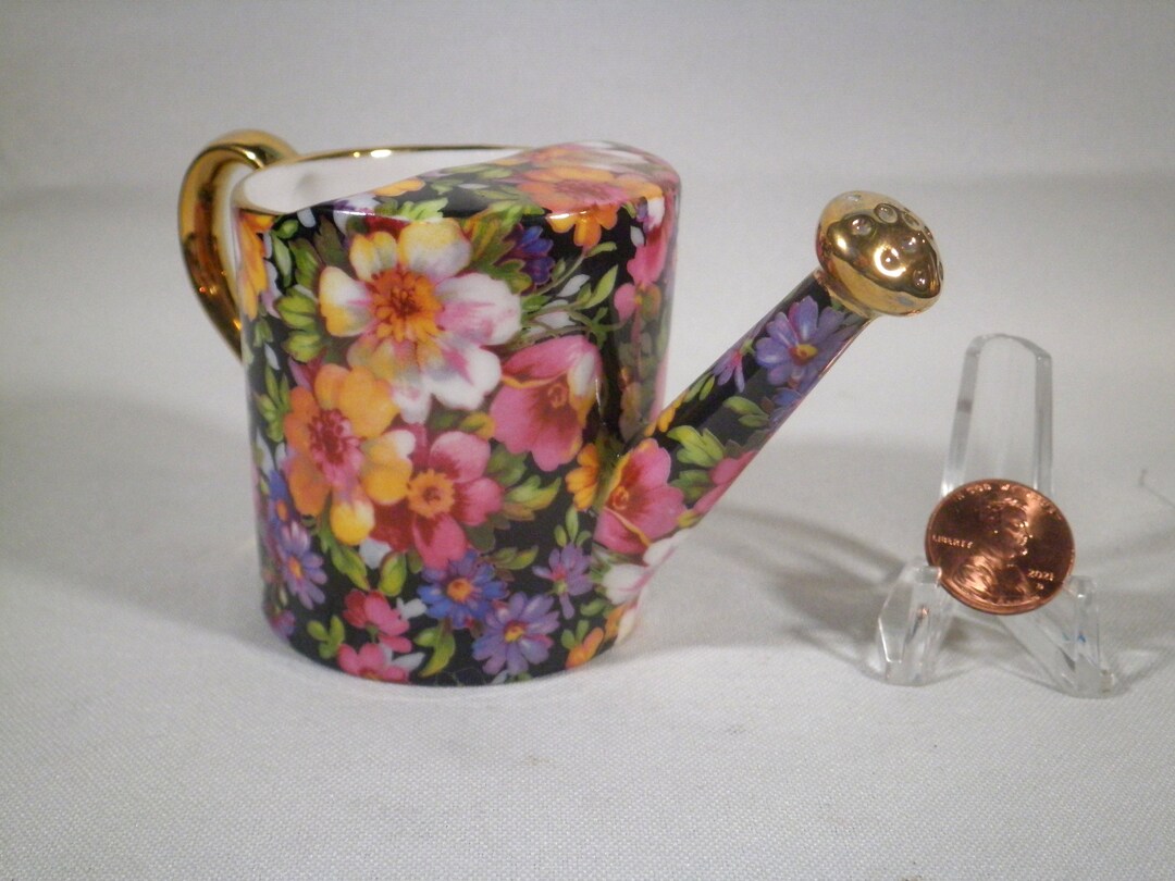 James Kent Porcelain Chintz Lydia Pattern Rose Petal Watering Can for ...