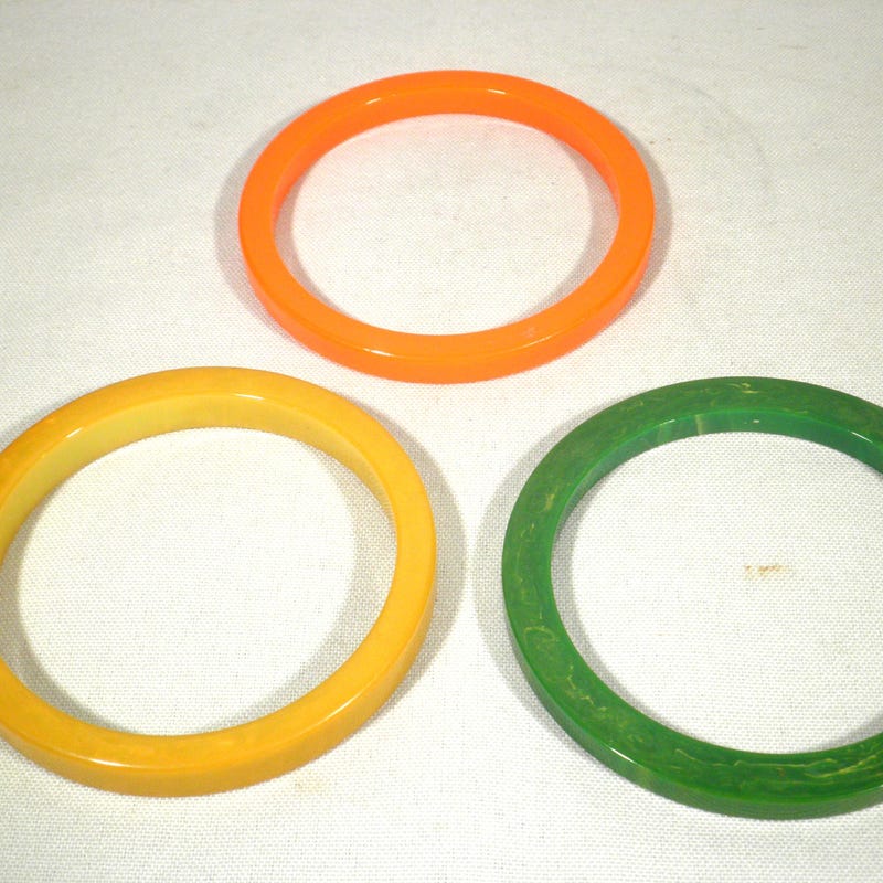 Orange Bakelite - Etsy