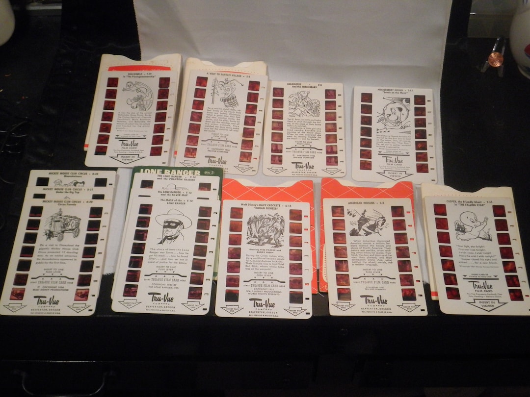 Vintage Tru Vue 3D Film Cards - Selection Listing - Etsy