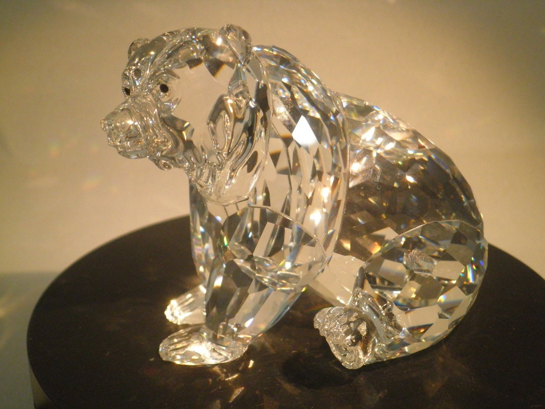Swarovski Crystal Large Grizzly Bear Figurine - Etsy