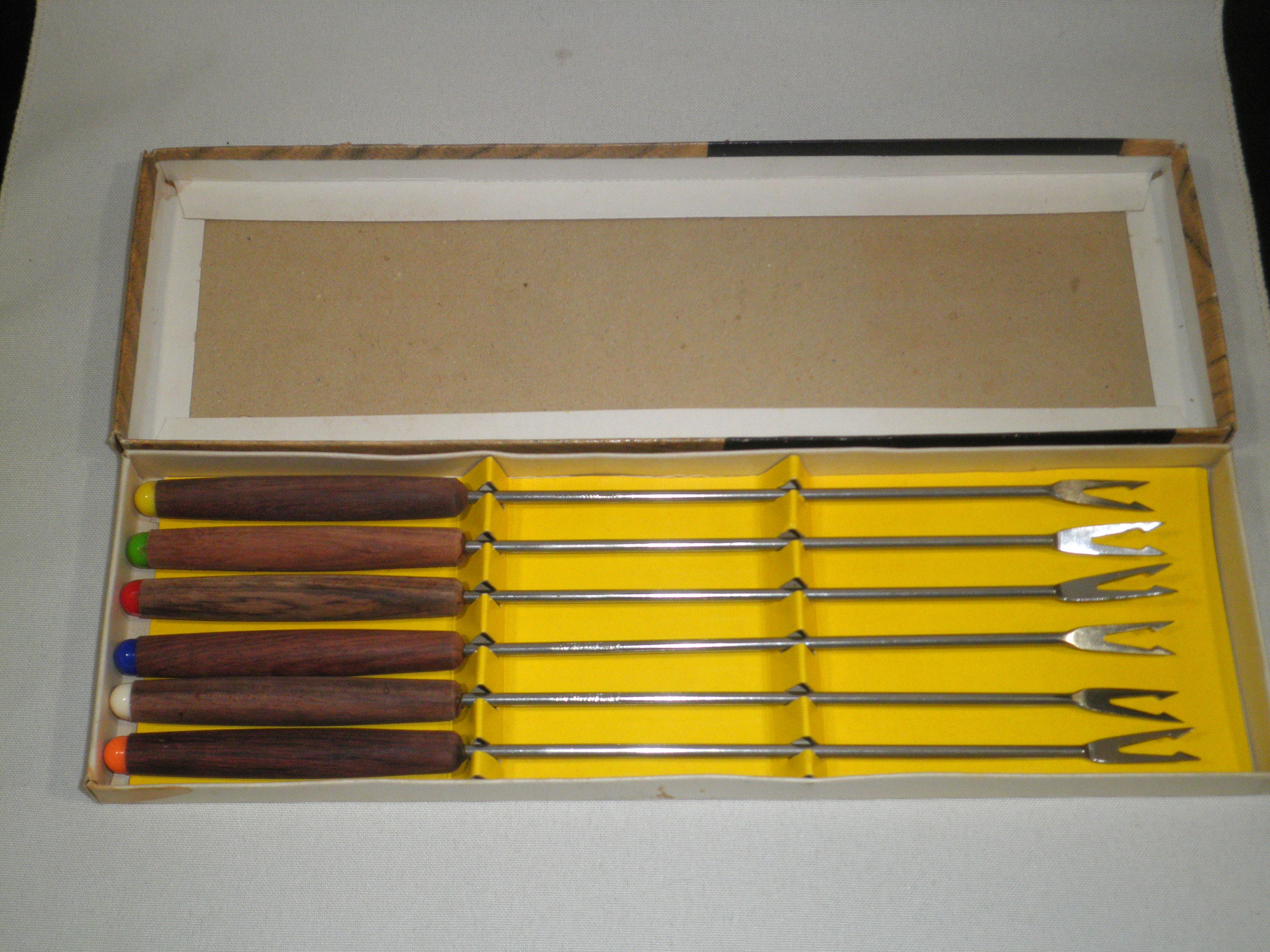 1970's Fondue Forks Set Stainless Steel Japan - Etsy