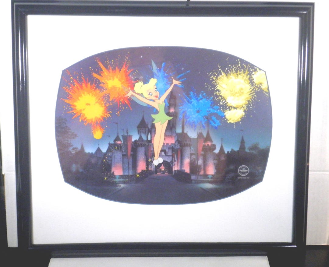 Disney LTD EDITION Tinkerbell "it's A Wonderful World" Sericel Wall ...