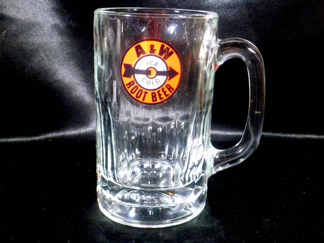 Vintage Retro 1950's A & W Root Beer "bulls-eye" Logo ~ 6" Glass Mug - Etsy