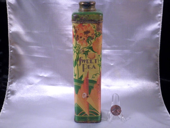 Lander Perfumer NYC Vintage Sweet Pea Powder Tin | Etsy